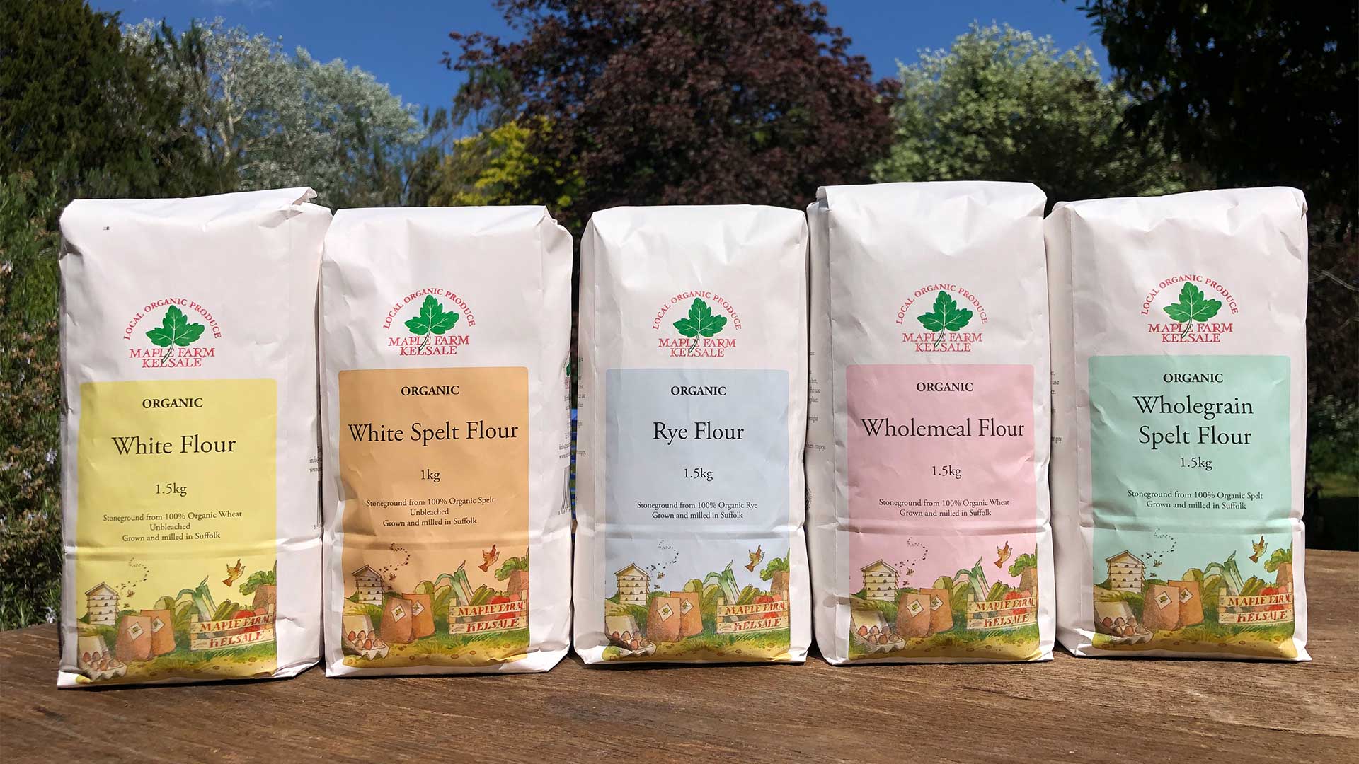 Organic Flour | Grown and Milled at Maple Farm Kelsale | Suffolk